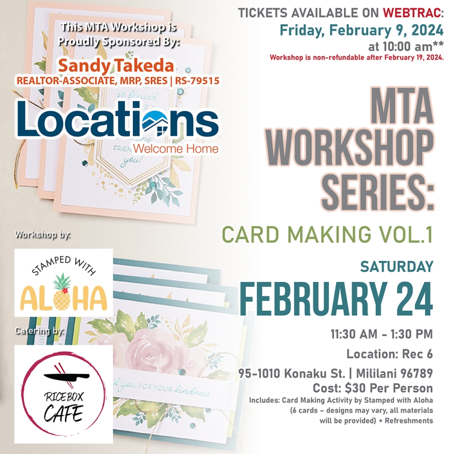 MTA Workshop Series: Card Making Vol. 1
