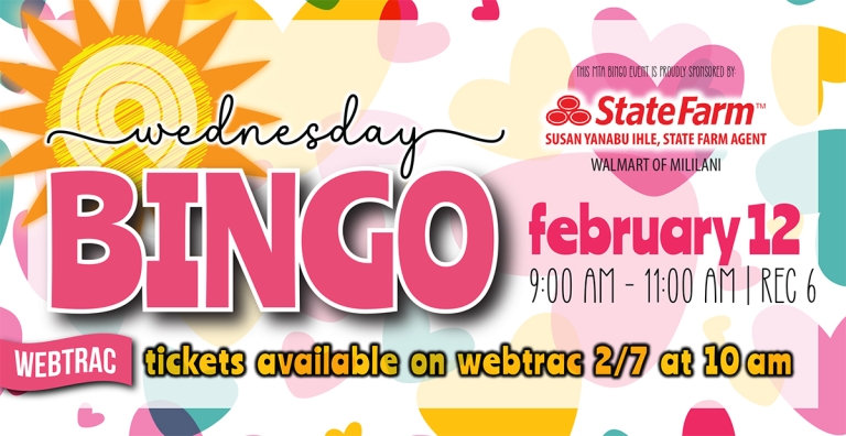 2-12 Wednesday Bingo | Mililani Town Association – Official Site
